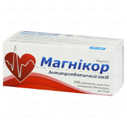 💊 Магнікор таблетки по 75 мг, № 100 (10х10) купити - інструкція, ціна ...