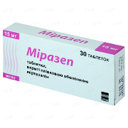 💊 Миразеп 15 мг №30 таблетки купить - инструкция, цена, отзывы, состав ...