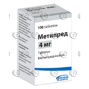 💊 Метипред таблетки 4 мг № 100 купити - інструкція, ціна, відгуки ...